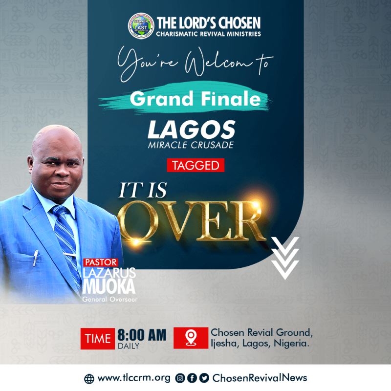 IN THE LORD, IT IS OVER PT2 - PST. LAZARUS MUOKA - The Lord's Chosen ...